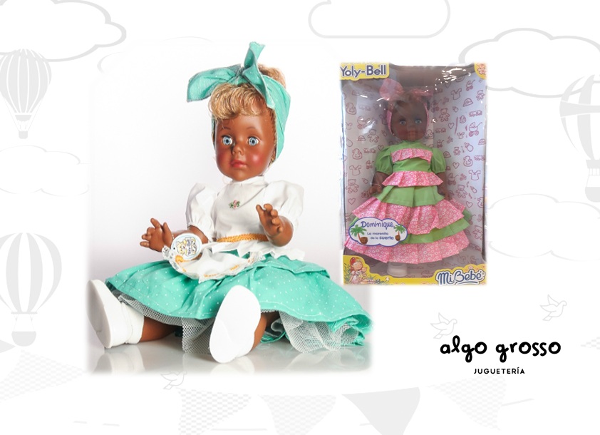 MUÑECA DOMINIQUE NEGRITA YOLY-BELL art.394 – Algo Grosso – Juguetería