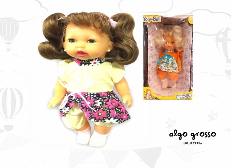 MUÑECA MI BEBE CHICA 30CM CON CABELLO YOLY-BELL art.302 – Algo Grosso ...