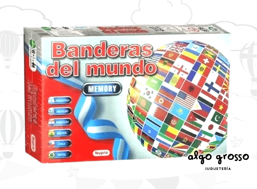 BANDERAS DEL MUNDO JUEGO DE MEMORIA art.2000 – Algo Grosso – Juguetería