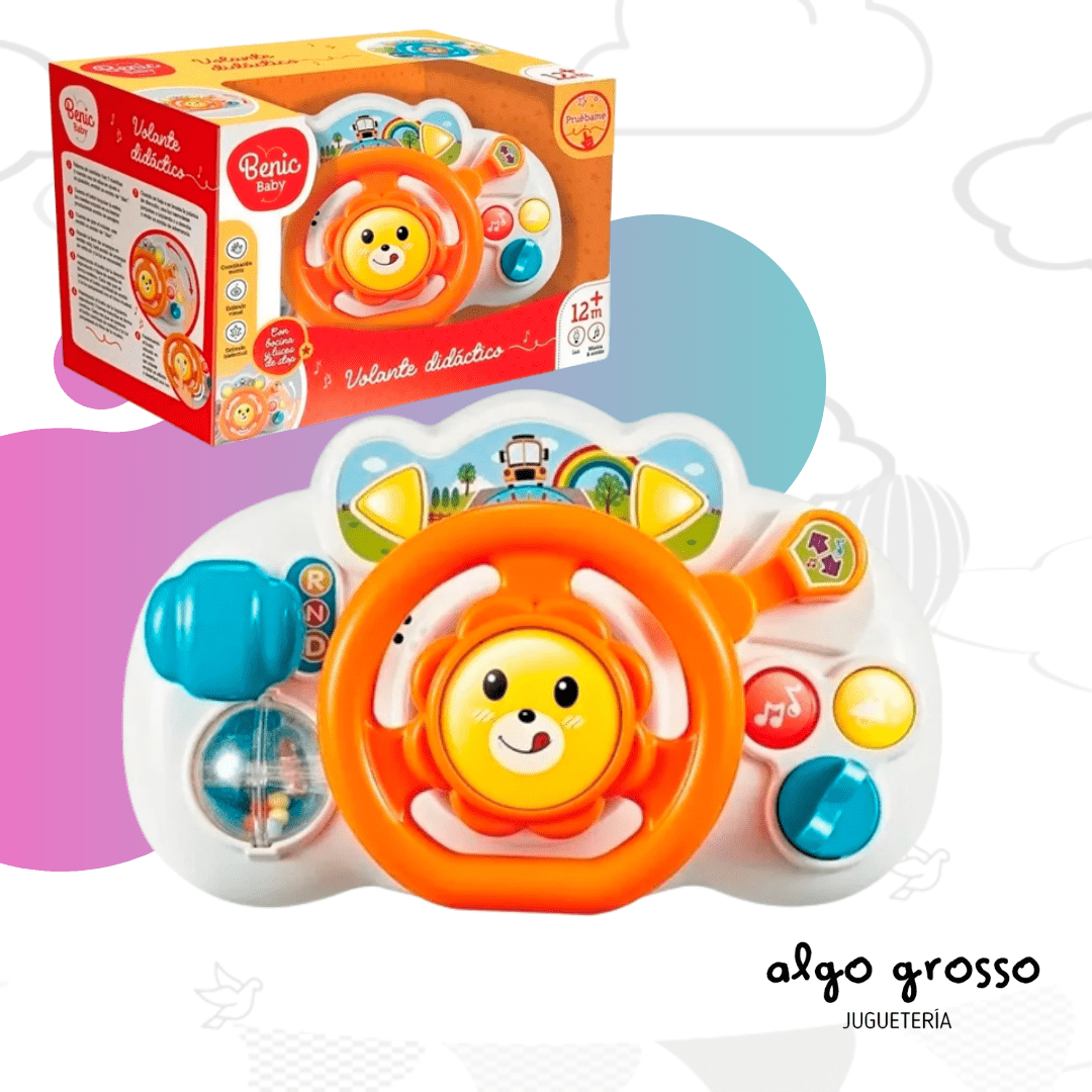 VOLANTE DIDACTICO CON LUZ Y SONIDO “BENIC BABY” art.BB052 – Algo Grosso ...