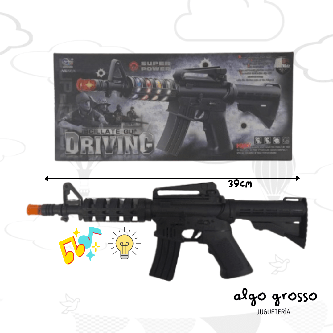 AMETRALLADORA CON LUZ Y SONIDO DRIVING art.163291 – Algo Grosso ...