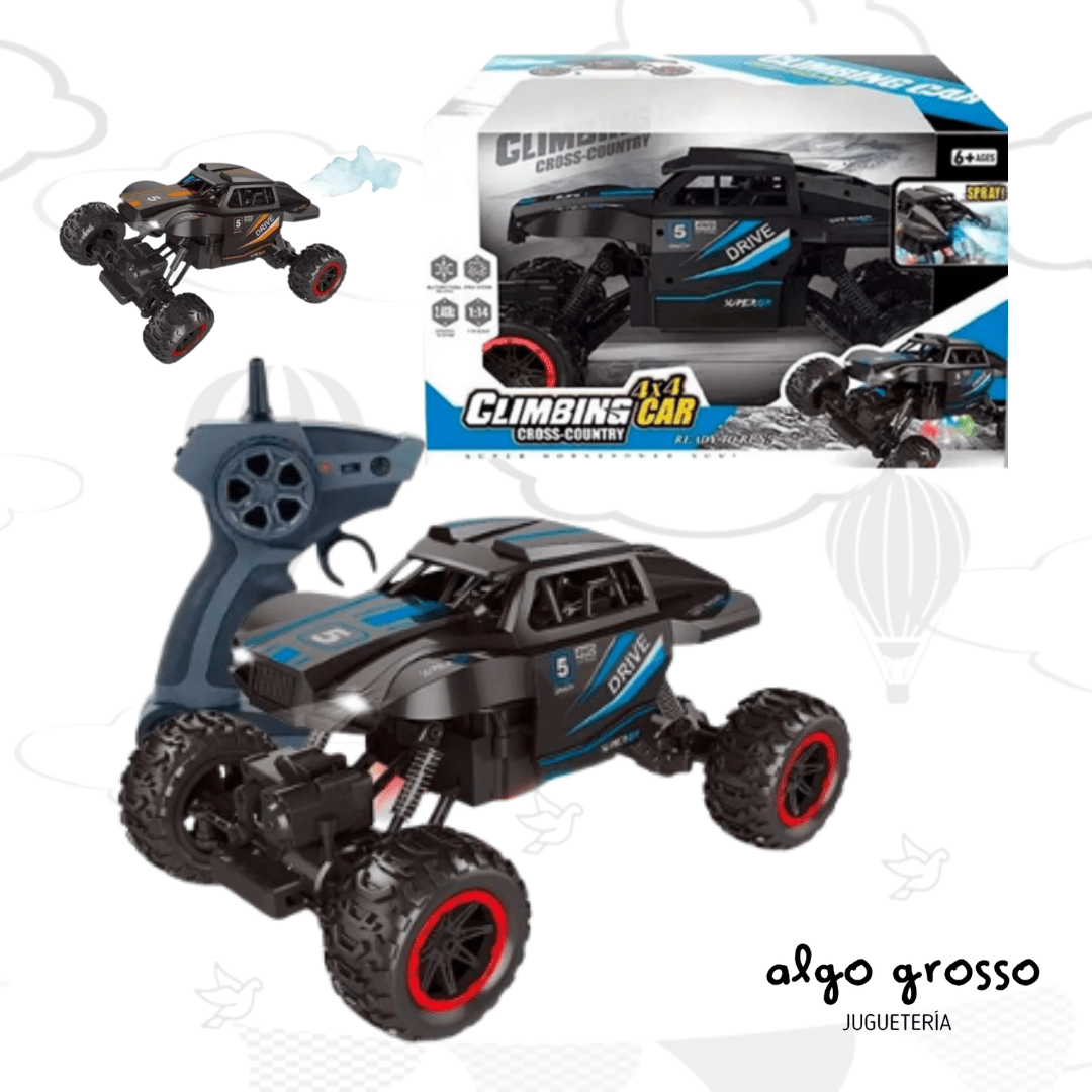 CLIMBING CROSS COUNTRY CAR 4X4 RADIO CONTROL SPRAY art.225733 – Algo ...