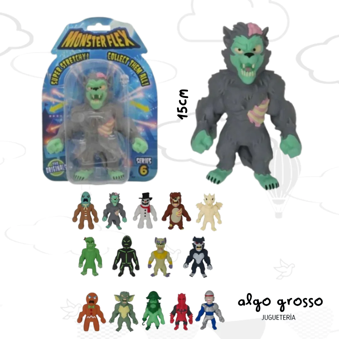 MONSTER FLEX SERIE 6 – FIGURA ESTIRABLES DE 15CM BLISTER art.200001 ...