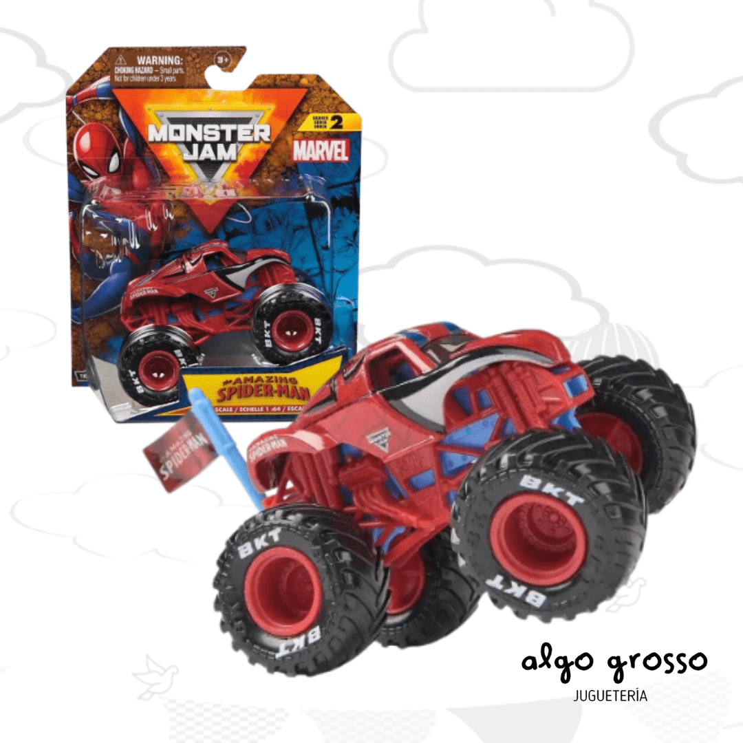 MONSTER JAM SPIDERMAN 1:64 art.58789 – Algo Grosso – Juguetería