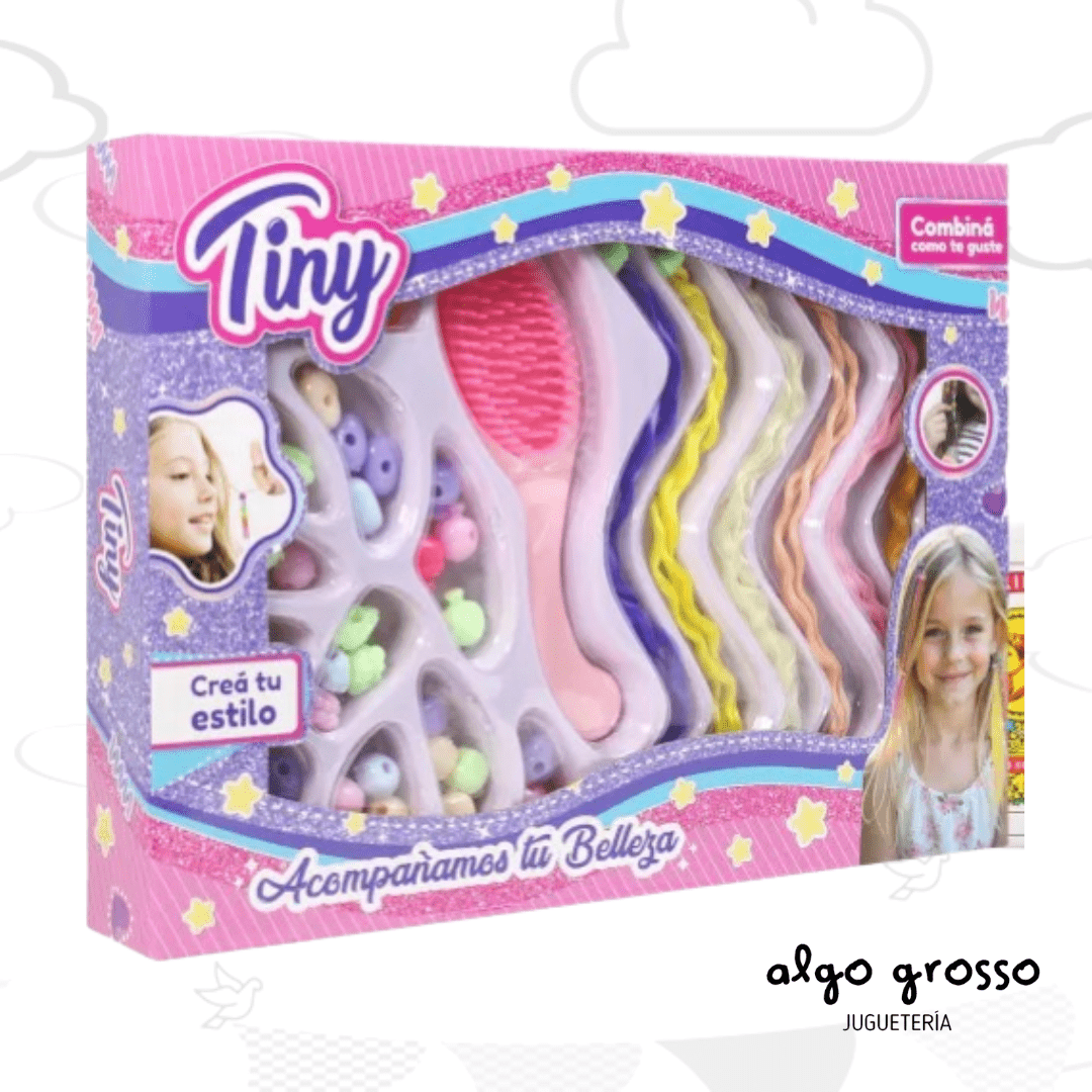TINY SET TRENZAS Y EXTENSIONES art.55565 – Algo Grosso – Juguetería