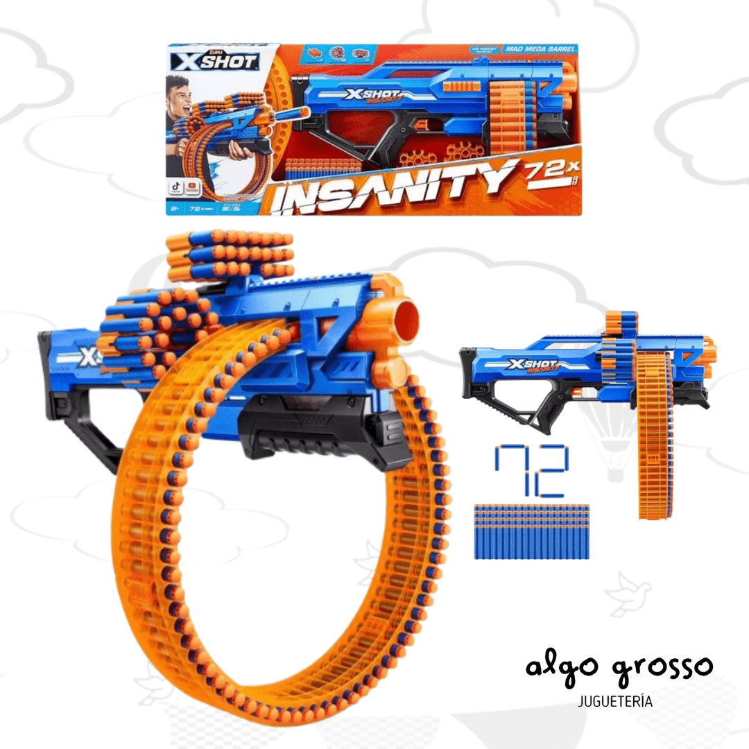 XSHOT INSANITY MEGA BARREL BLAST art.7476 – Algo Grosso – Juguetería