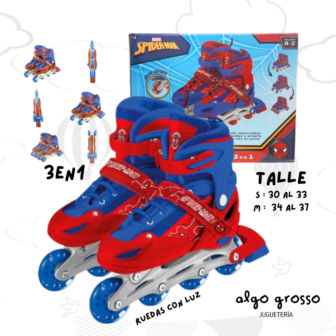 ROLLER FROZEN 3EN1 RUEDAS CON LUZ art.12249 – Algo Grosso – Juguetería